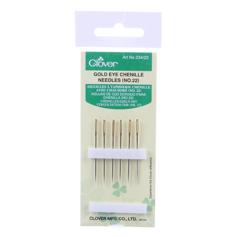 Clover | Gold Eye Chenille Needles No. 22 – Austin Sewing