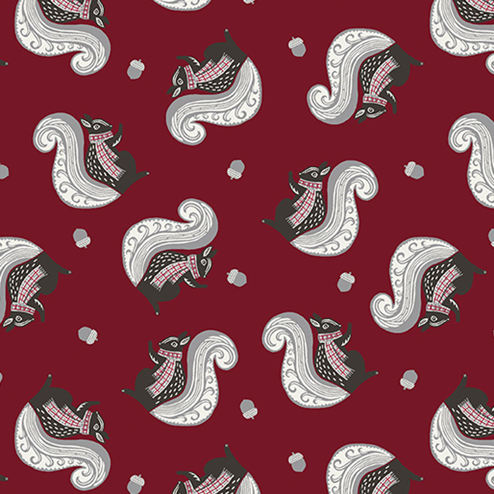 Woodland Magic - Squirrel Dark Red | 13370-19 – Austin Sewing