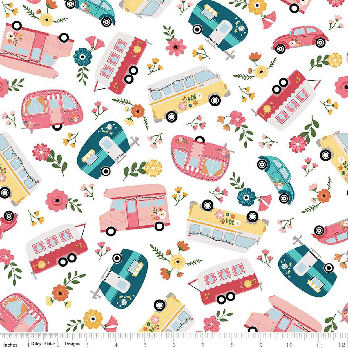 Gone Glamping - Main Campers White | C14790-WHITE – Austin Sewing