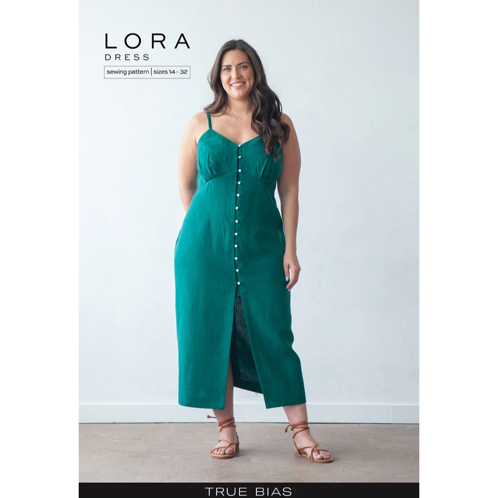 Lora Dress sizes 14-22 | True Bias – Austin Sewing