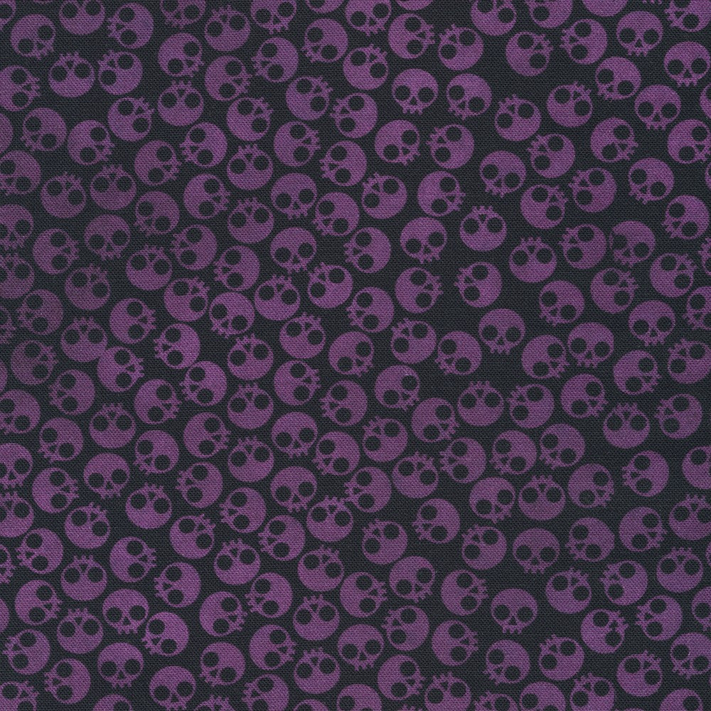Dreadful Delights - Skull Midnight Purple | SRKD-22480-460 – Austin Sewing