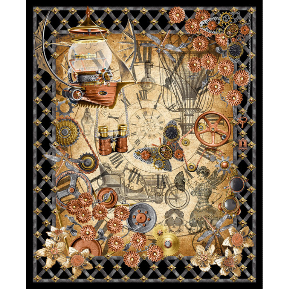 Full Steam Ahead - Steampunk Panel | 3942P-41 – Austin Sewing