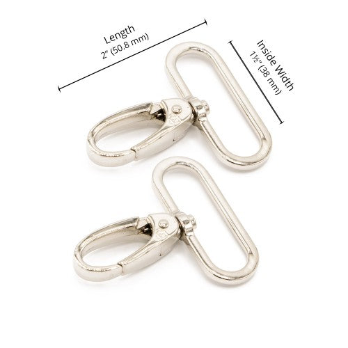 By Annie - Swivel Hooks set of 2 | 1.5" Nickel – Austin Sewing