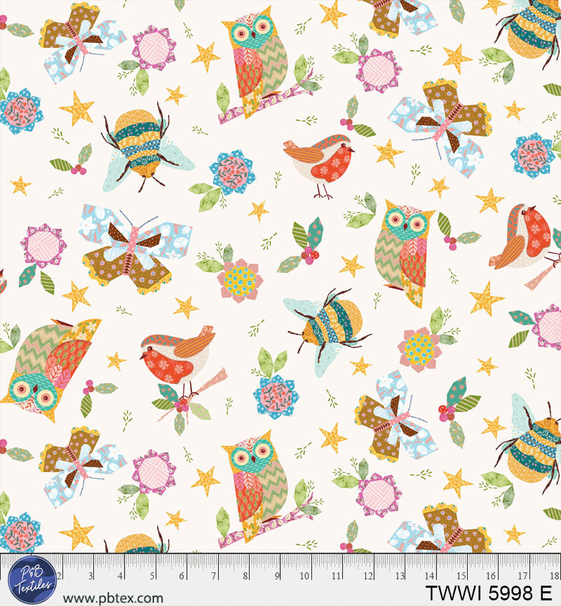 Things with Wings - Animal Toss White | 05998-E – Austin Sewing