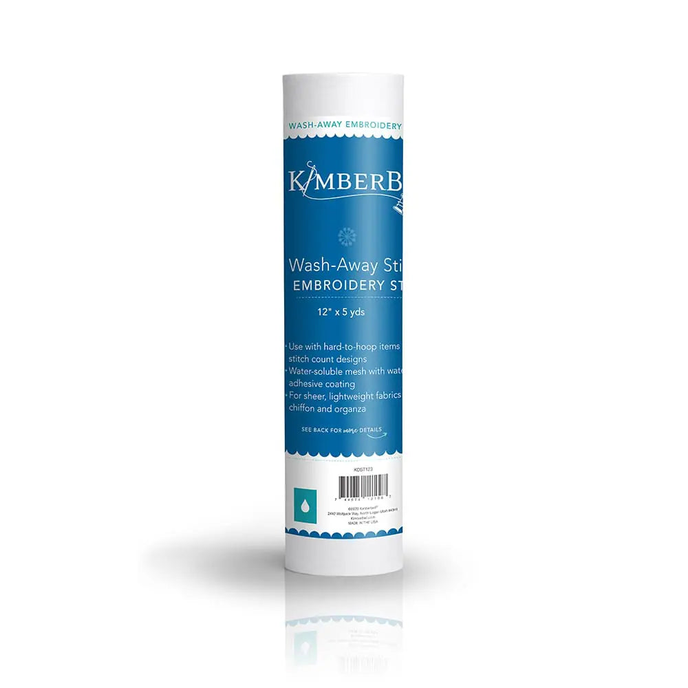 Kimberbell Designs | Sticky-Back Wash Away Stabilizer - 12" x 5yds ...