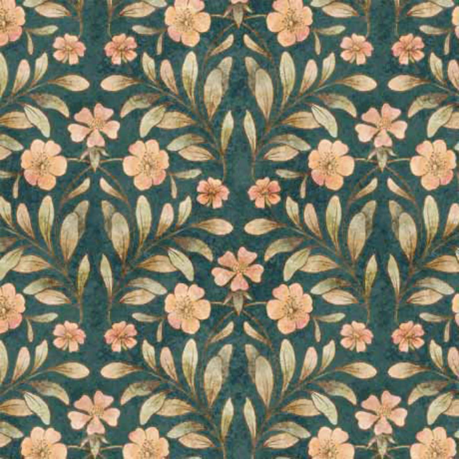 Cotton Tails - Set Floral Teal | 30083-Q – Austin Sewing