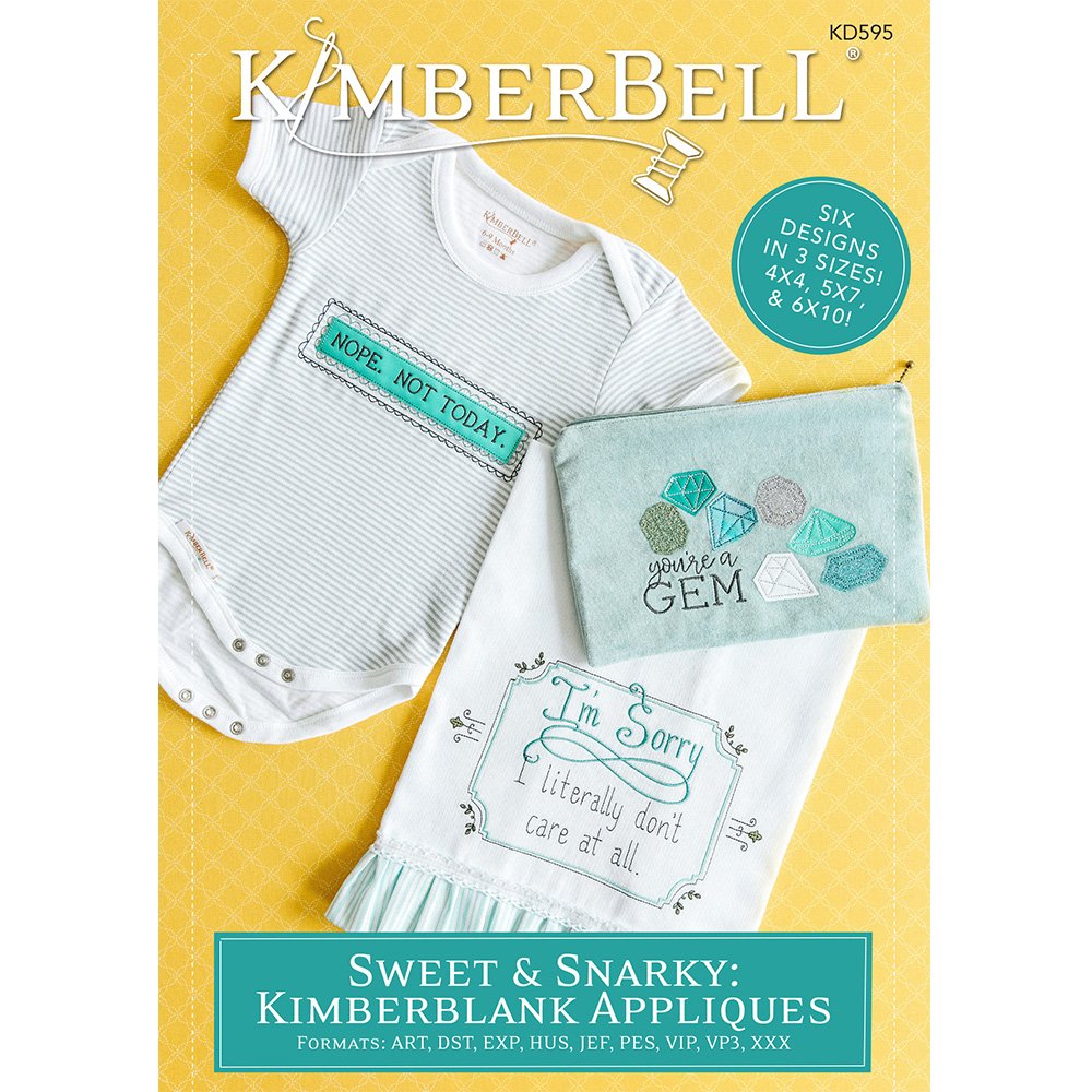 Kimberbell Designs | Sweet & Snarky Kimberblank Appliques - Machine Em ...